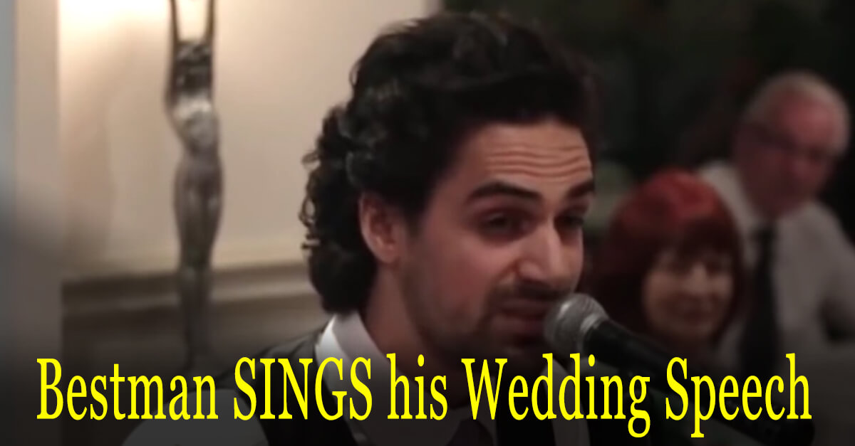 Bestman Sings His Wedding Speech Gerry Duffy Wedding Dvd S