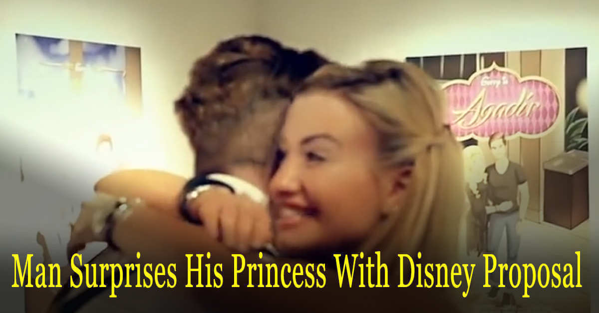 Man Surprises His Princess with Disney Marriage Proposal
